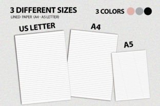 Basic Notes Paper Set Printable Planner Graphic by Design Crown ...