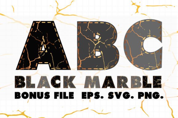 Black Marble Font by NN-Font Design · Creative Fabrica