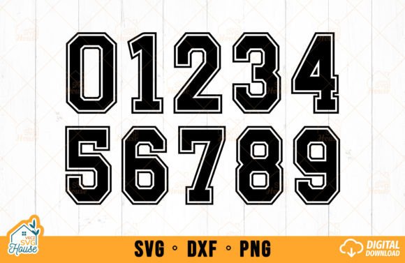 Sports Jersey Font Numbers Svg Graphic by VeczPNGHouse · Creative Fabrica