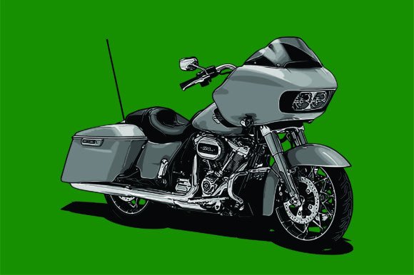 Motorcycle Cruiser Vector Art for Design Graphic by jellybox999 ...