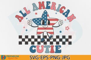 4th of July SVG Girl, All America Cutie Graphic by Premium Digital ...