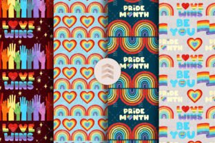 Pride Month Digital Papers Graphic by Sgt.Ruthless · Creative Fabrica