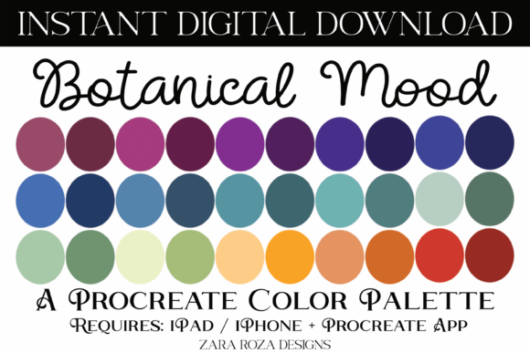 Exotic Colours Colour Palette Graphic by My Little Black Heart ...