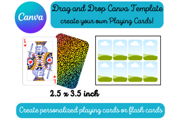 Playing Card Template / Mockup for Canva Graphic by Niki Lyn Digital ...