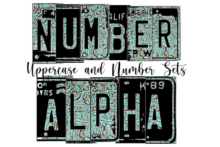 Toole Leather Teal Blue Alphabet Graphic by FreeSublimations · Creative ...