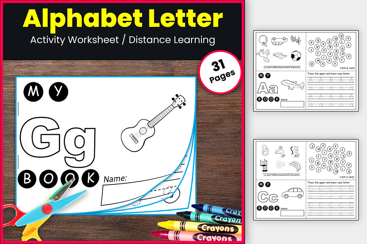 Alphabet Books | Distance Learning (a-Z) Graphic by TheStudyKits ...