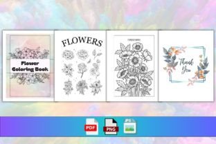 Canva Editable Flower Coloring Book KDP Graphic by KDP Mount · Creative ...