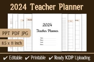 2024 Teacher Planner KDP Interior Graphic by KDP POC · Creative Fabrica