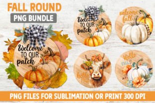 FALL Round Signs Designs Bundle Graphic by fokira · Creative Fabrica