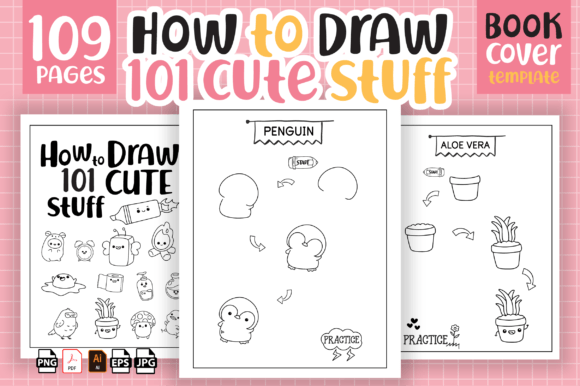 How to Draw 101 Cute Stuff for Kids - KDP Graphic by KDP_ Queen ...