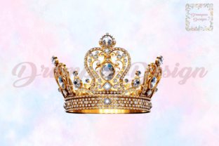 Diamond Golden Queen Crown Clipart Graphic by Drumpee Design · Creative ...