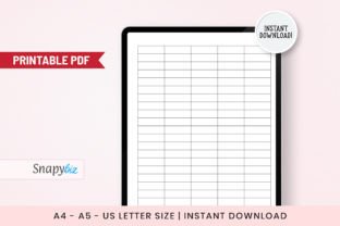 Free Printable Columns and Rows Graphic by SnapyBiz · Creative Fabrica