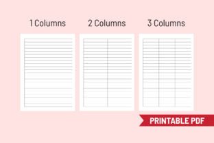 Free Printable Columns and Rows Graphic by SnapyBiz · Creative Fabrica