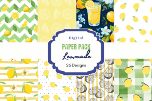 Lemon Digital Paper Pack Graphic by Paper & Pattern Studio · Creative ...