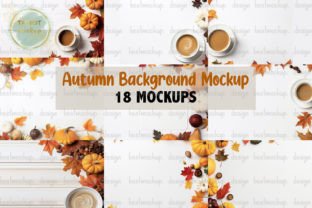 Bundle Fall Background Mockup Graphic by TheBest Mockup · Creative Fabrica