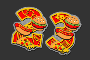 Fast Food Numbers Graphic by Claudia Atencio · Creative Fabrica