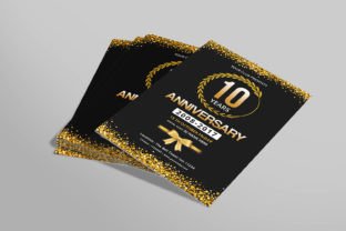 Anniversary Invitation Flyer Template Graphic by sistecbd · Creative ...