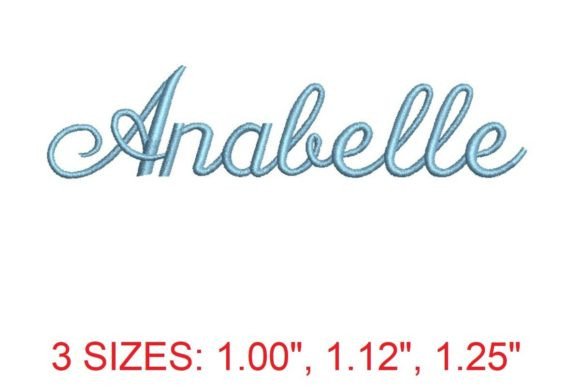 Annabelle Embroidery Font · Creative Fabrica