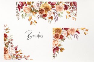 Autumn Flowers Watercolor Clipart PNG Graphic by WatercolorGardens ...