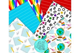 School Days Digital Paper Graphic by apearlofagirldesigns · Creative ...
