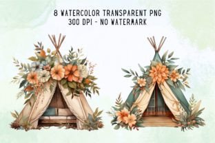 Boho Tent Summer Clipart Graphic by Mini Designs · Creative Fabrica