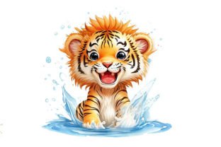 Cute Tiger Clipart Bundle Graphic by Ak Artwork · Creative Fabrica