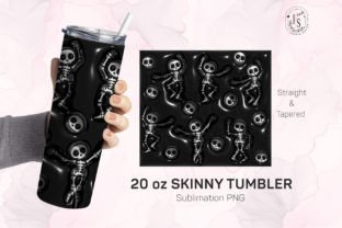 Inflated Bubble Dancing Skeleton Tumbler Gráfico por jannta · Creative ...