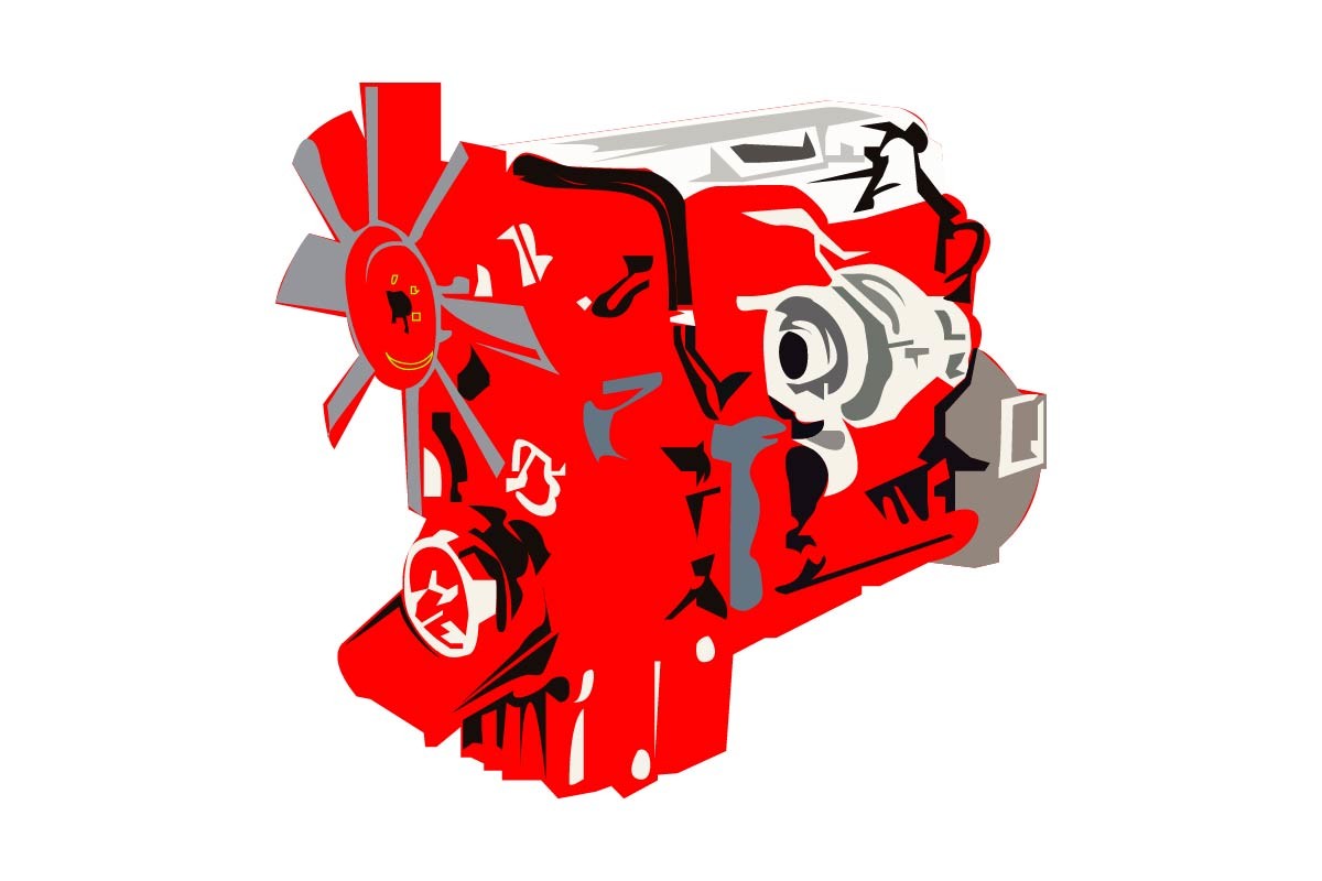 Diesel Engine Illustration Graphic by masuda072020 · Creative Fabrica