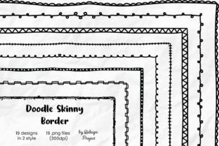 Doodle Skinny Border Graphic by qidsign project · Creative Fabrica