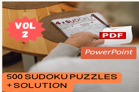 500 SUDOKU PUZZLES BOOK PDF +PPTX Graphic by BigCreator · Creative Fabrica