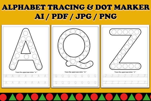 ALPHABET TRACING and DOT MARKER for KIDS Graphic by Milon Store ...