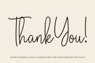 Overthinker Font by Keithzo (7NTypes) · Creative Fabrica