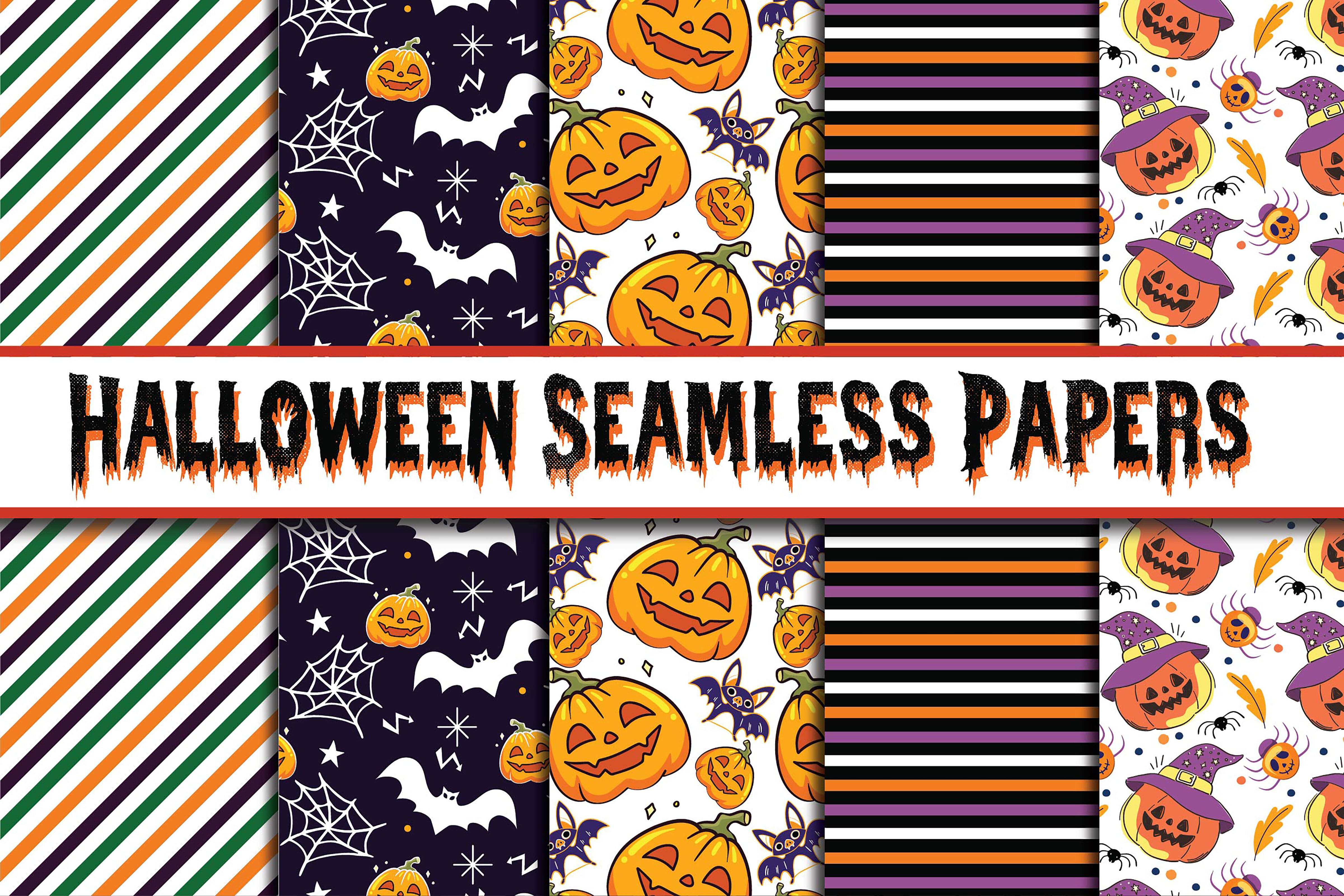 Happy Halloween Digital Paper Background Graphic by AsiaArtGallery ...