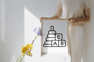 Nursery Preschool Playgroup Outline Graphic by larsonline · Creative ...