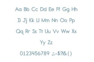 Report School RG Embroidery Font · Creative Fabrica
