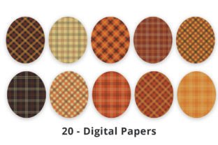Simple Fall Plaid Digital Paper Graphic by Lemon Paper Lab · Creative ...