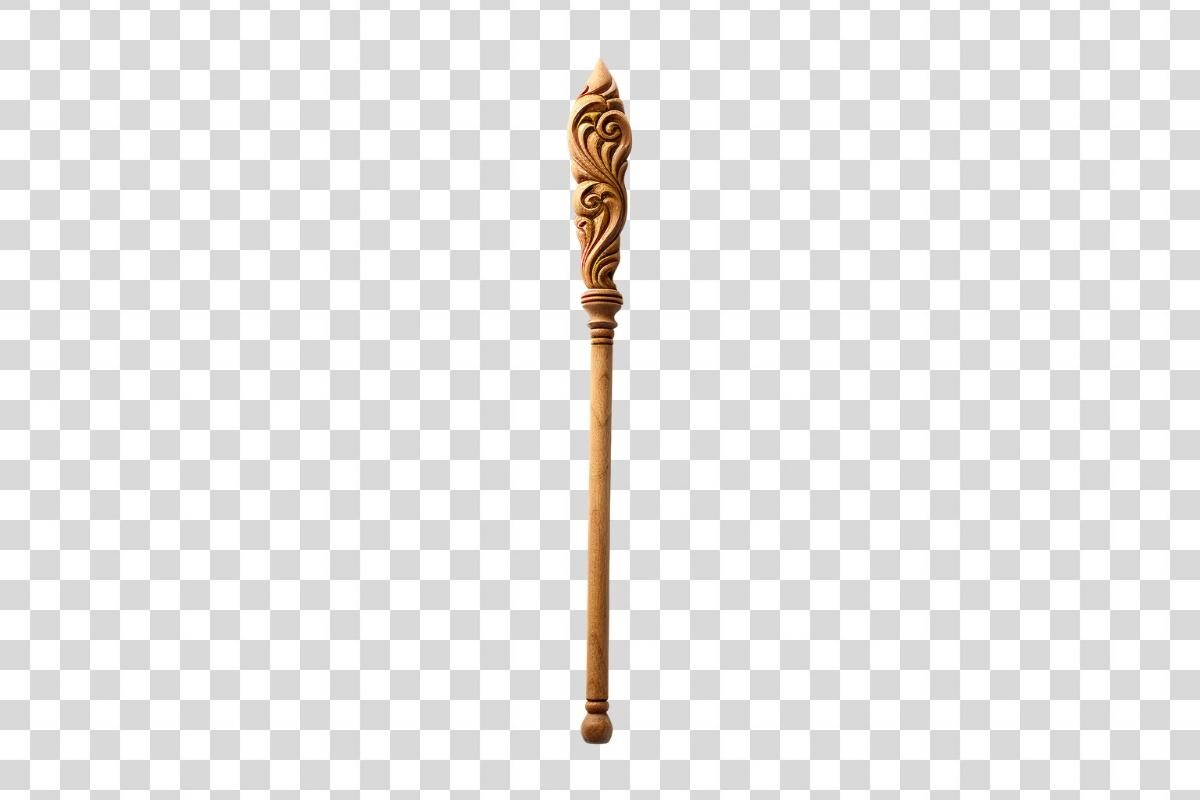 Wooden Staff Isolated Graphic by Whimsy Girl · Creative Fabrica