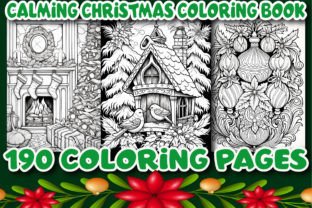190 Calming Christmas Coloring Book Graphic by ArT DeSiGn · Creative ...