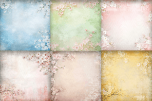 Sakura Digital Backgrounds Graphic by Luv Bijou · Creative Fabrica