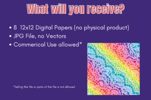 Rainbow Lace Digital Paper Pack Graphic by Paper & Pattern Studio ...