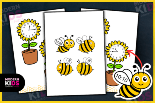 Bee and Flower Time Matching Activity Graphic by Ovi's Publishing ...