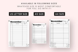 November Reading Log Free Printable Graphic by SnapyBiz · Creative Fabrica