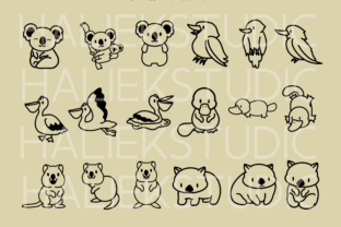Outback Animals SVG Illustrations Graphic by HalieKStudio · Creative ...