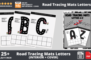 Road Tracing Mats Numbers 0-20 Graphic by FrDesigner · Creative Fabrica