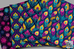 Indian Diwali Hindu Festival Pattern Graphic by finepurpleelephant ...