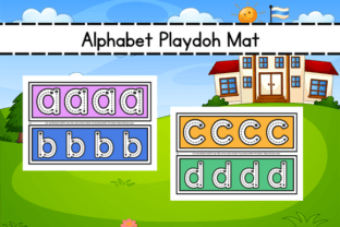 Lowercase Alphabet Playdoh Mat Graphic by Busy Bee Learning Center ...