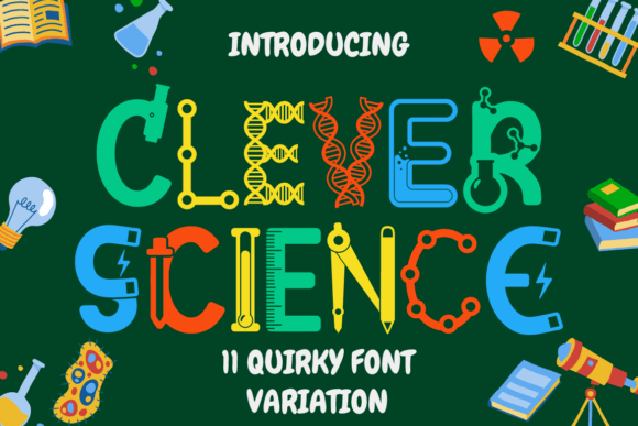 Clever Science Font by putracetol · Creative Fabrica