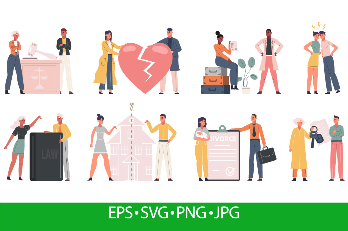 Divorce, Separation, Family Breakdown Graphic by winwin.artlab ...