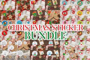 Christmas Sticker Templates Bundle Graphic by Revidevi · Creative Fabrica