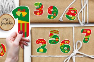 Christmas Sticker Templates Bundle Graphic by Revidevi · Creative Fabrica
